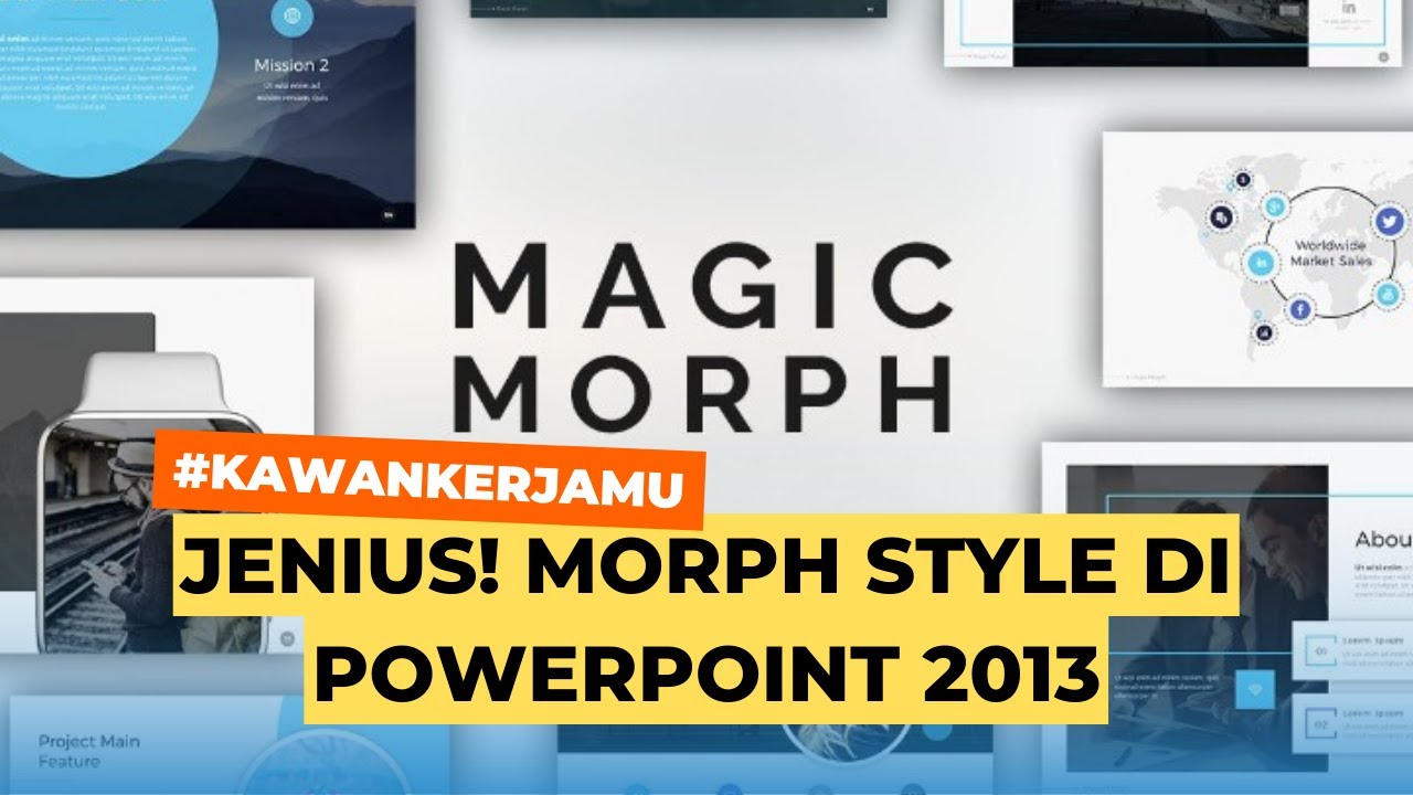 JENIUS! Membuat MORPH TEKS zoom in zoom out di Powerpoint 2013 - YouTube