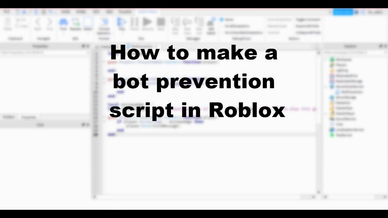 How to make a Bot Prevention script in Roblox Studio - YouTube