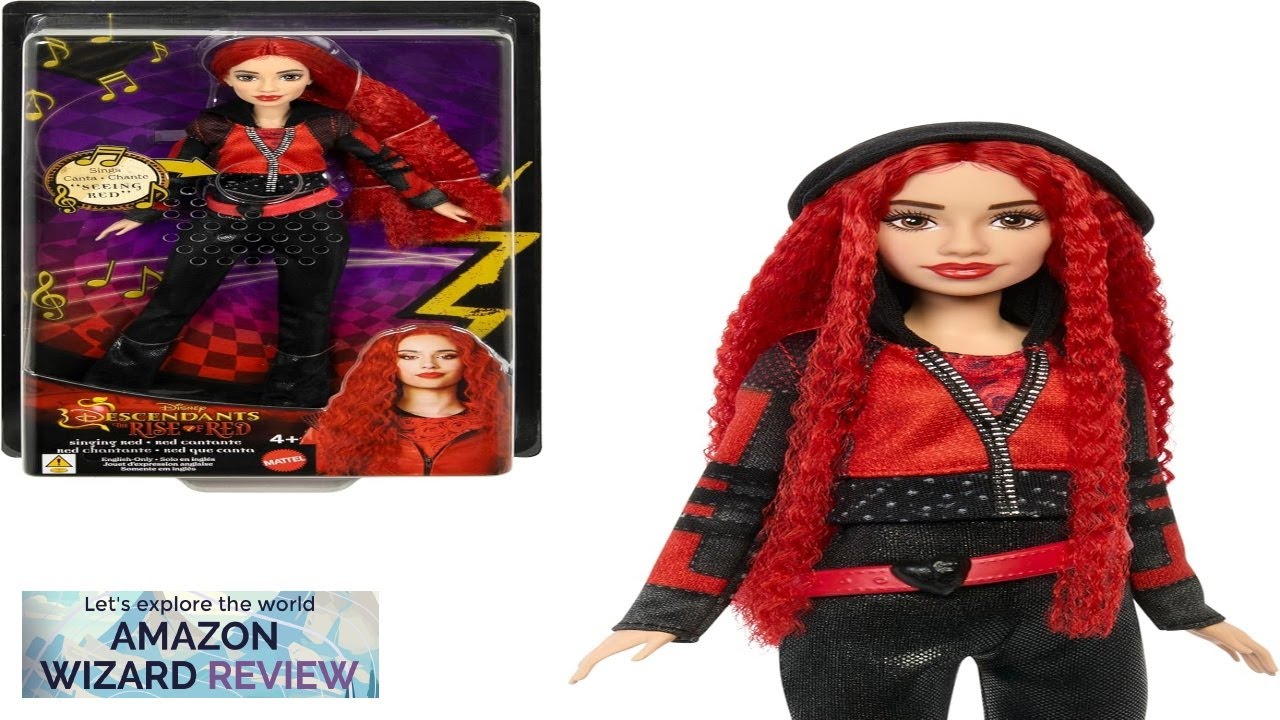Mattel Disney Descendants: The Rise of Red Doll – Singing Red Doll ...