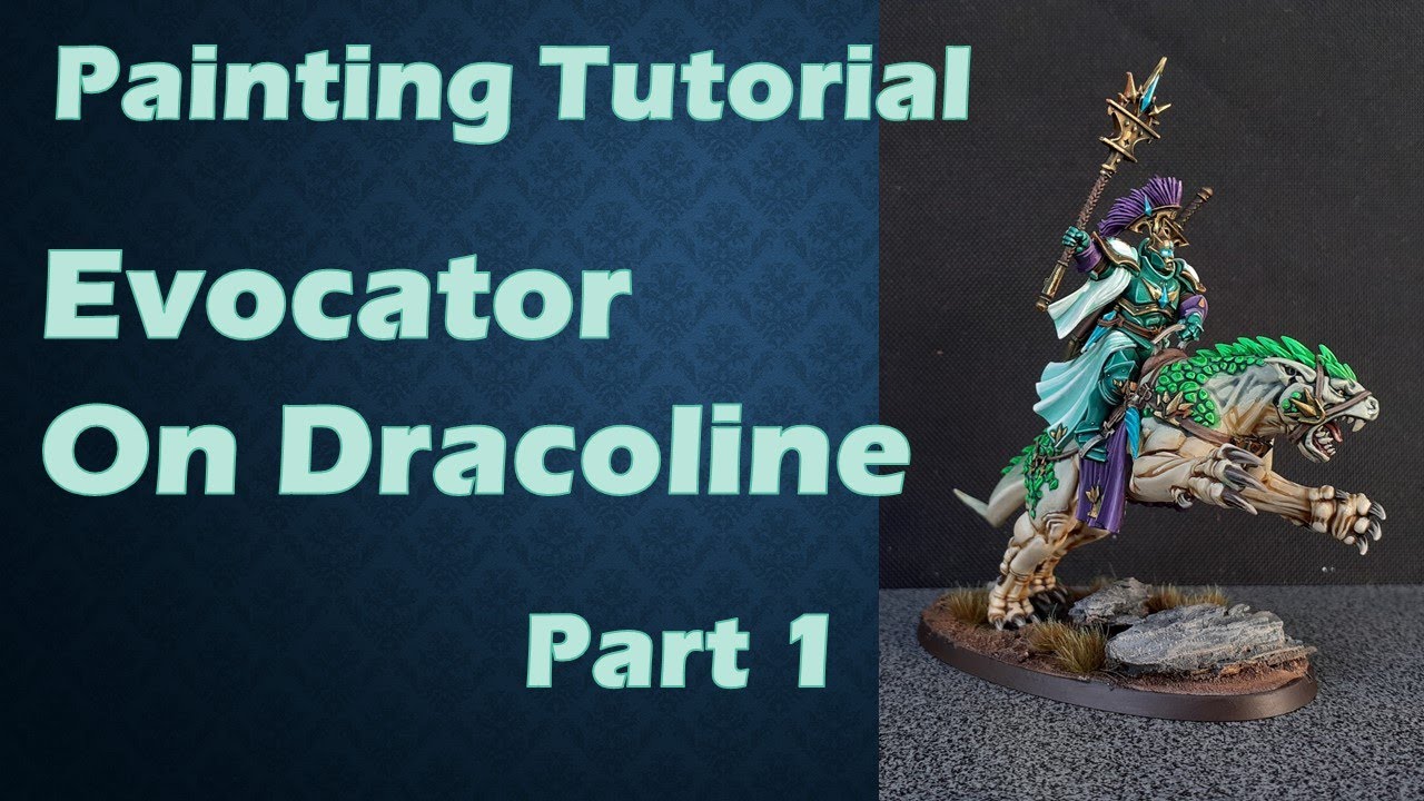 Painting Tutorial Evocators on Celestial Dracoline part 1 - YouTube
