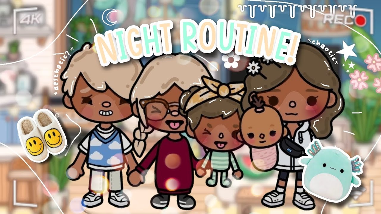 Night ROUTINE!💫🌙 // with VOICE // Toca Boca life world roleplay ...