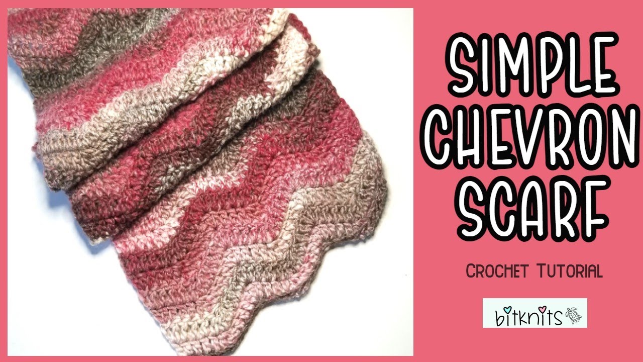 Simple Chevron Crochet Scarf | EASY Crochet Tutorial - YouTube