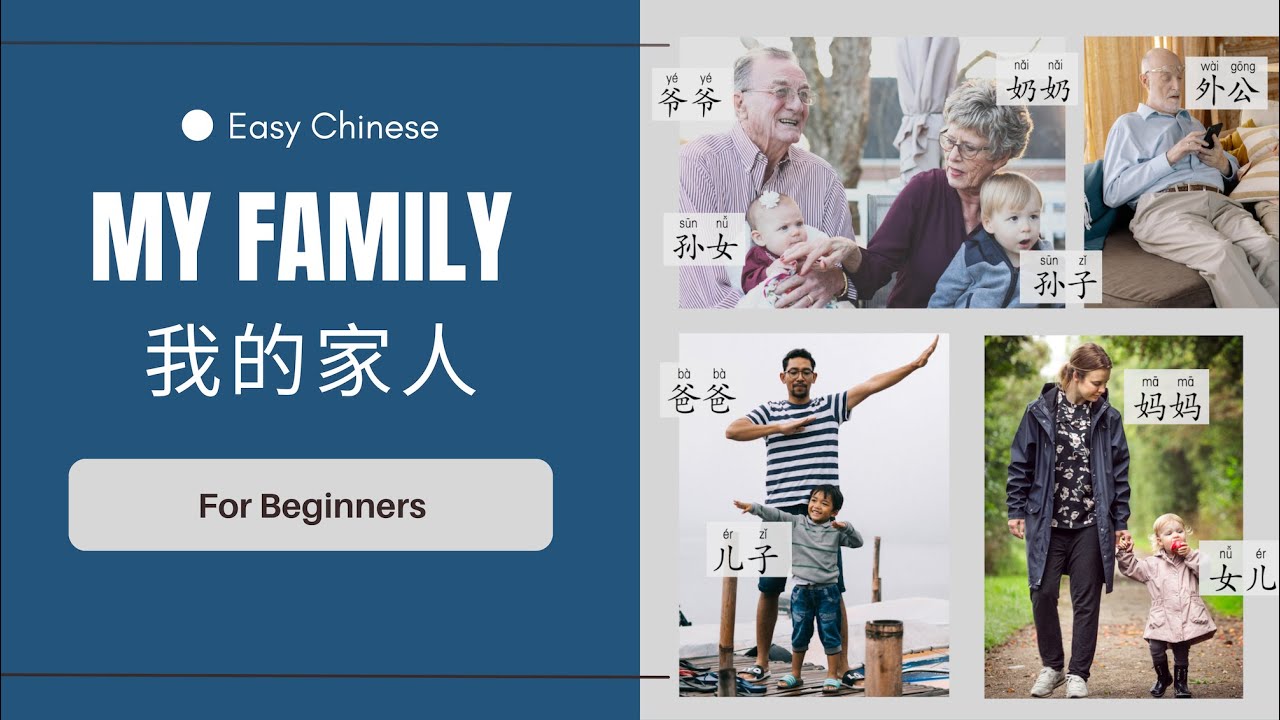 My Family in Chinese【我的家人】 Learn Chinese vocabularies, Chinese learning ...