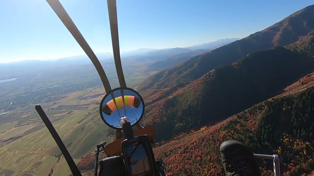 Flying Over Fall Colors in Wellsville Mountains - YouTube