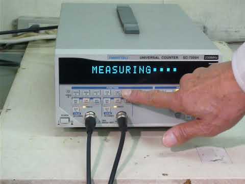 IWATSU ELECTRIC SC-7205H Universal counter 動作確認 - YouTube