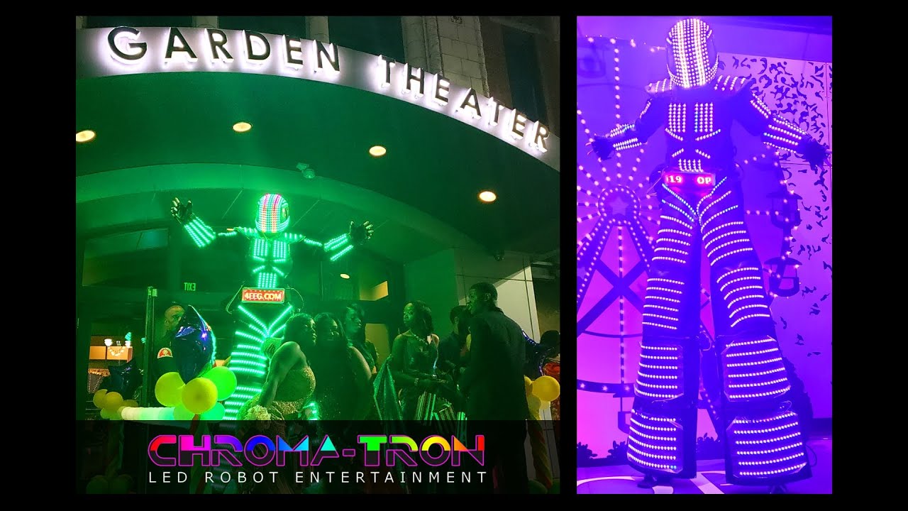 Chroma-Tron co2 LED Robot @ Garden Theater Detroit Prom - YouTube