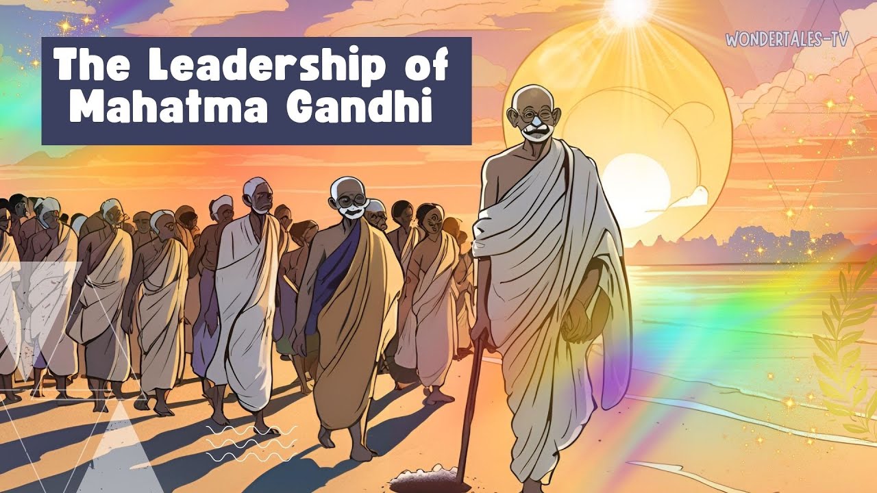 The Leadership of Mahatma Gandhi | cartoon moral story channel | Daily ...