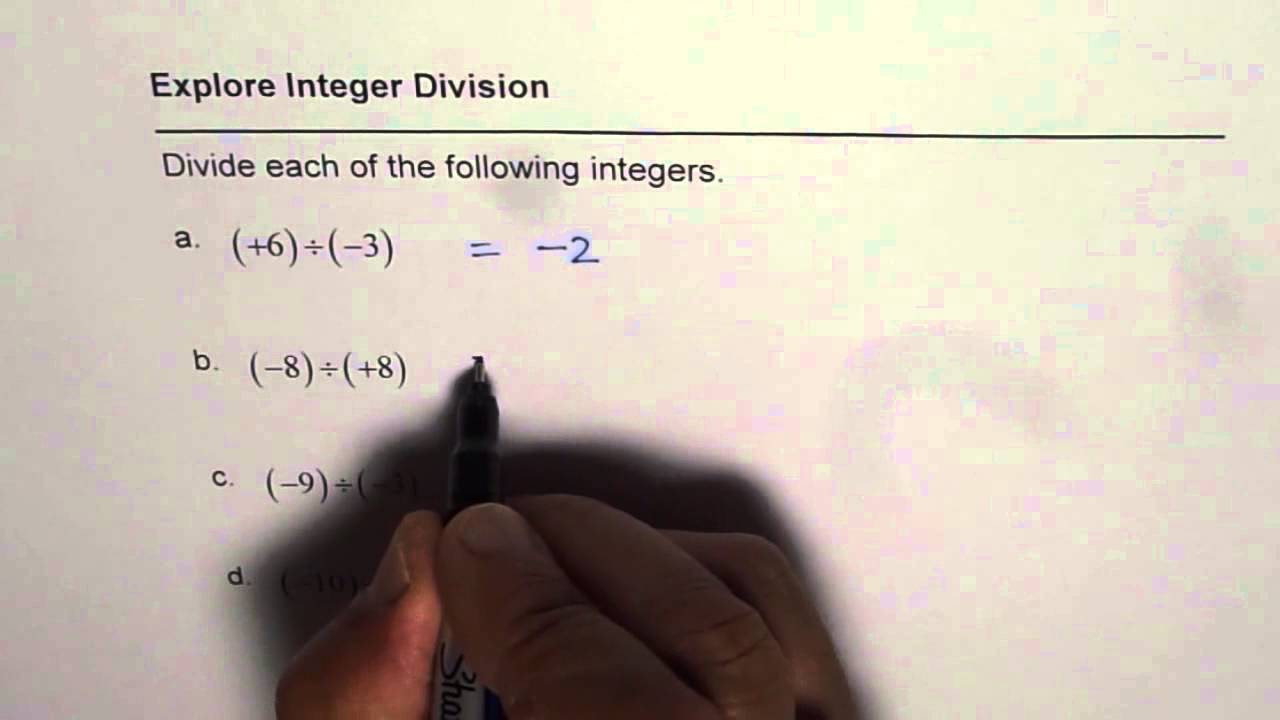 Let us Explore Integer Division - YouTube