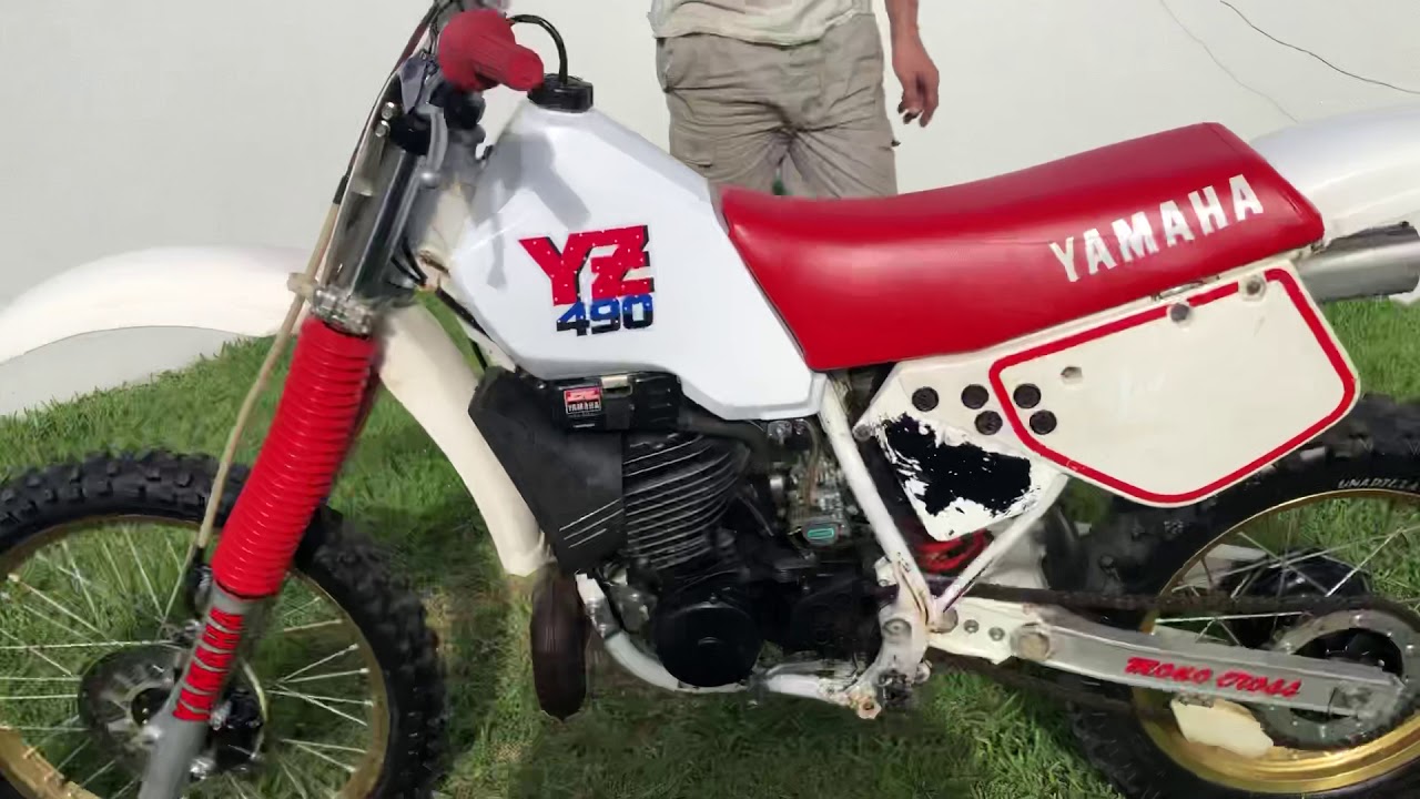 YAMAHA YZ490 1987 - YouTube