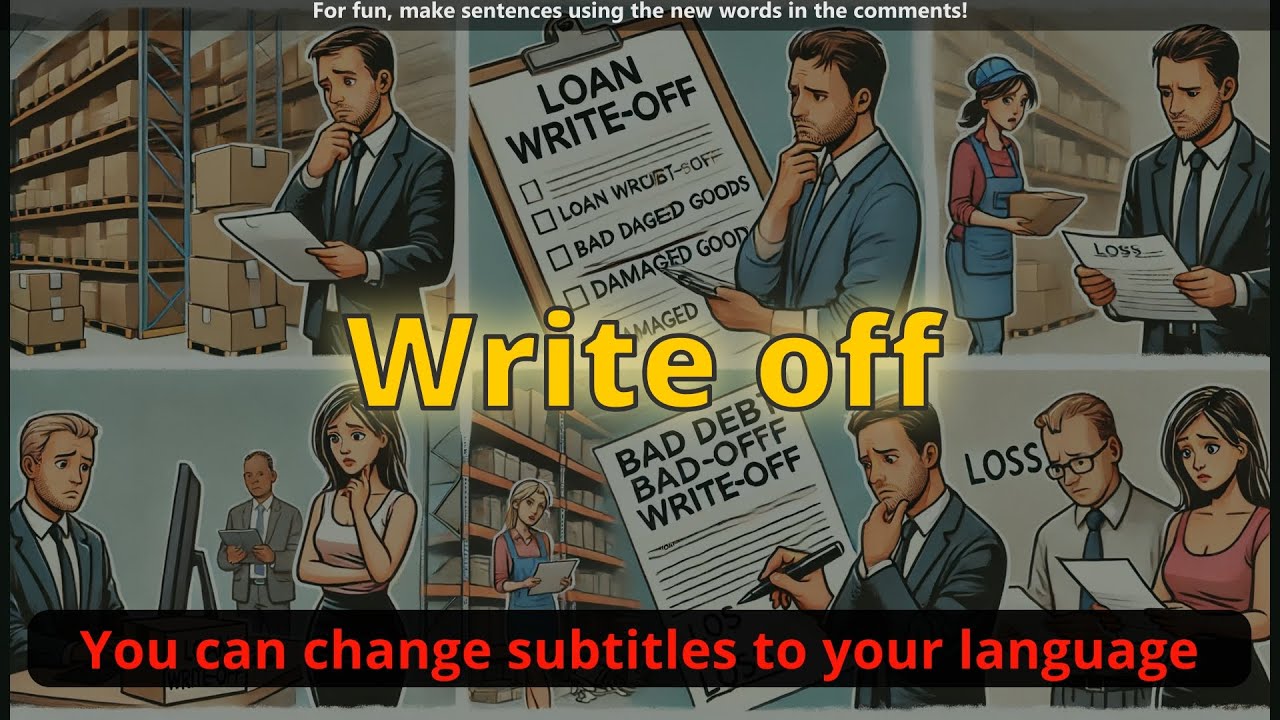 Write off meaning with 5 examples - YouTube