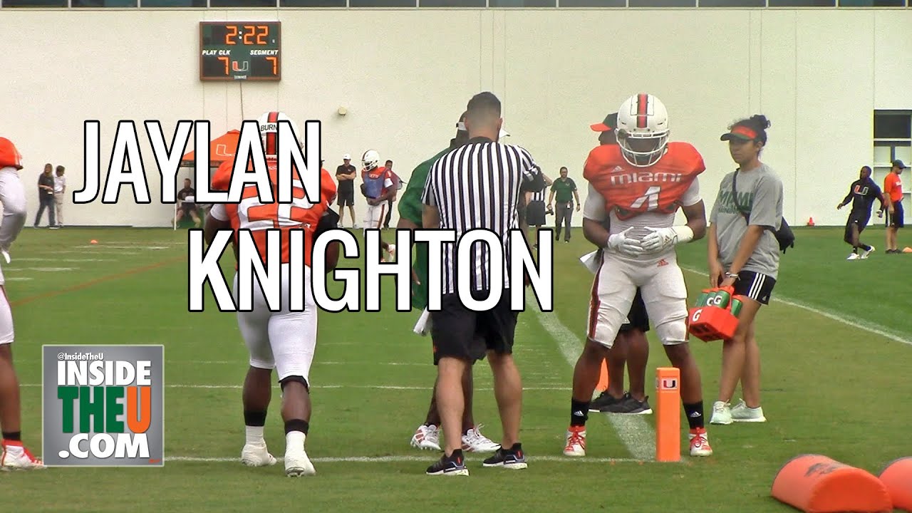 FIRST LOOK!!! Freshman RB Jaylan Knighton Catching Passes in Spring ...