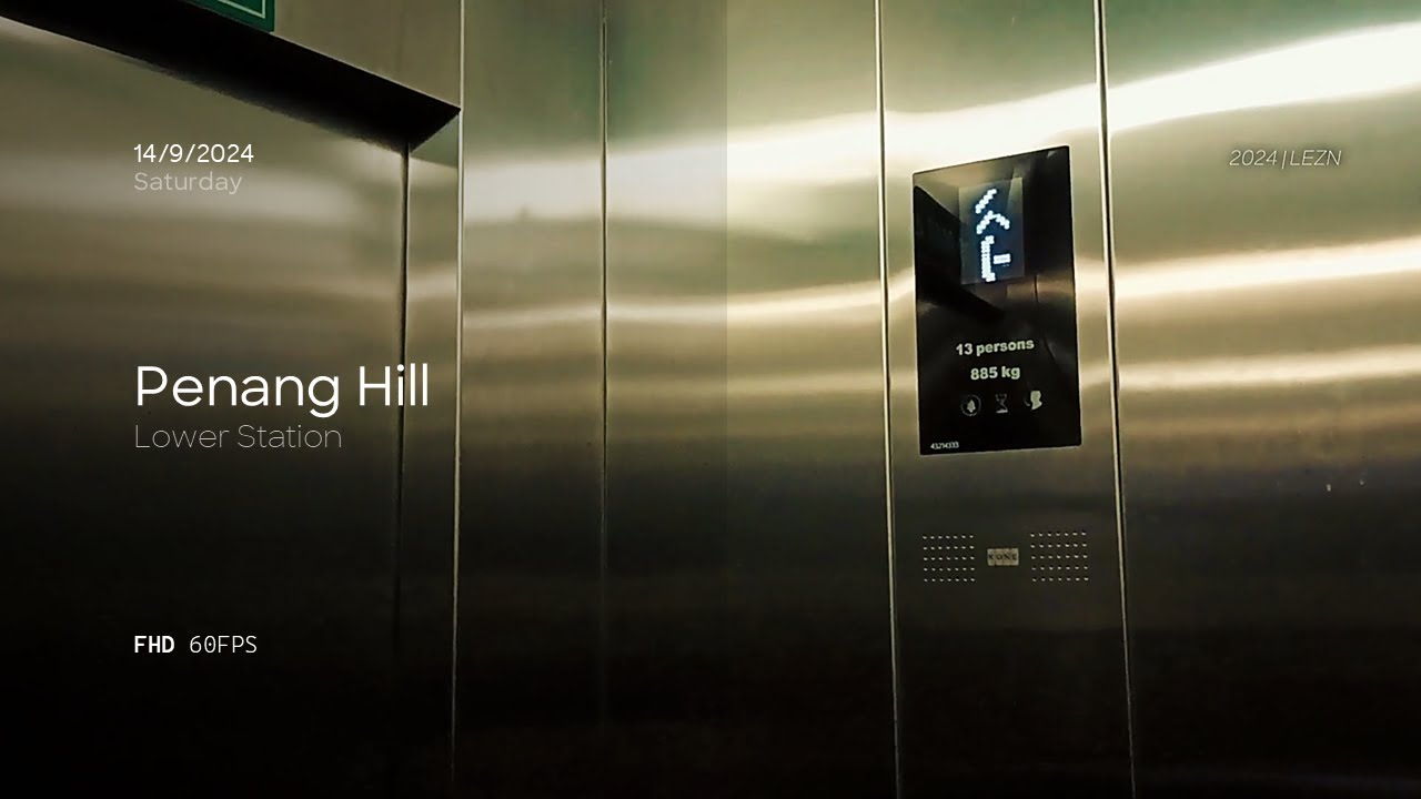 Penang Hill Lower Station - A typical KONE elevator - YouTube