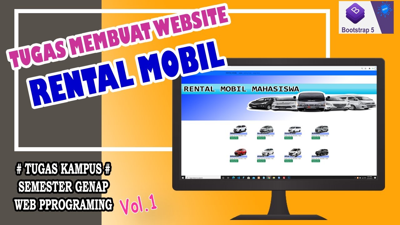 BIKIN WEB RENTAL MOBIL ONLINE | TUGAS KULIAH VOL.1 - YouTube