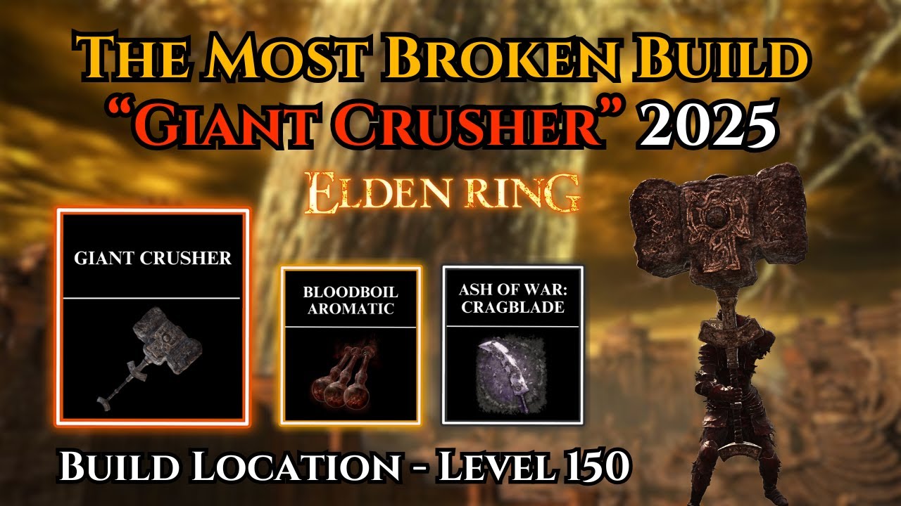 The Most Broken Giant Crusher Build in 2025 Elden Ring Strength Build ...