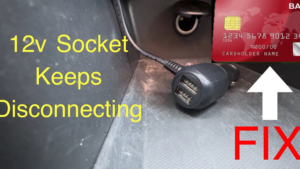 How to fix a loose fitting 12v Car Socket/Cigarette Lighter - YouTube