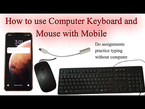 How to Connect Keyboard and Mouse to phone || Learn and Practice Typing ...