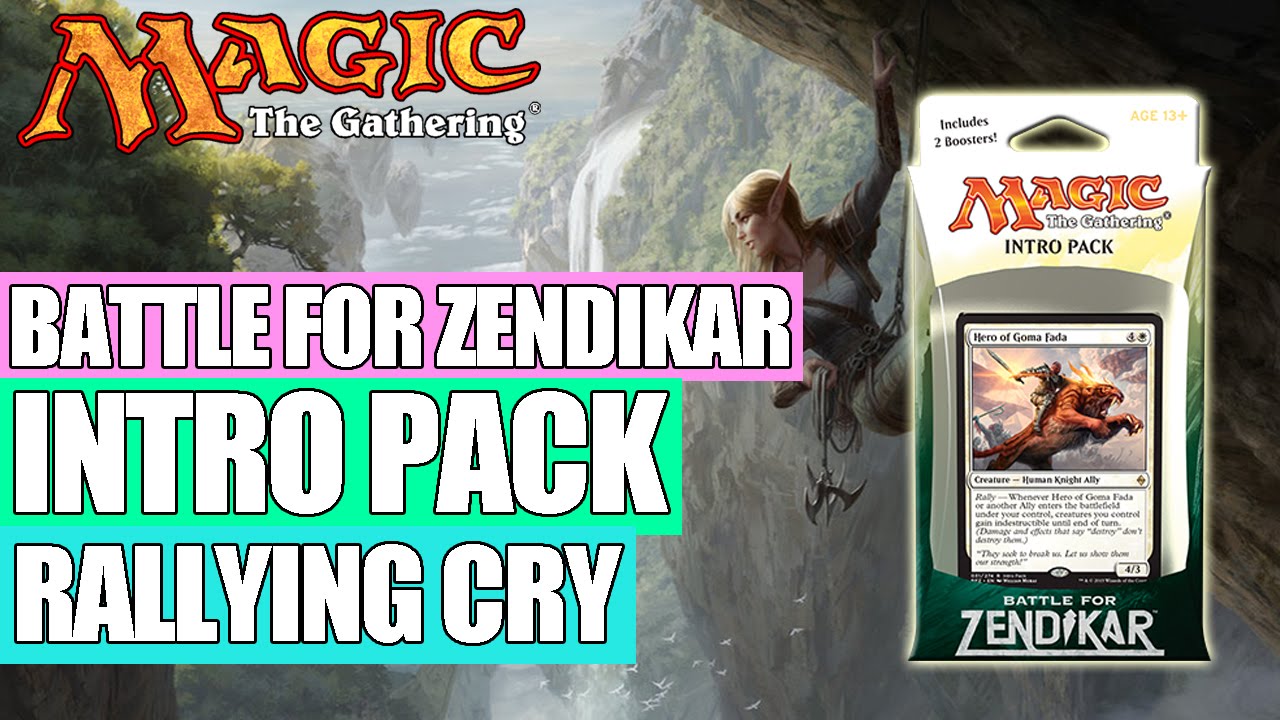 MTG - Battle for Zendikar Intro Pack : Rallying Cry (White / Red) - YouTube