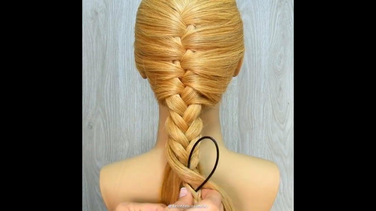 Trenza Francesa Fácil | Quick & Easy Hairstyles with FRENCH BRAID ...