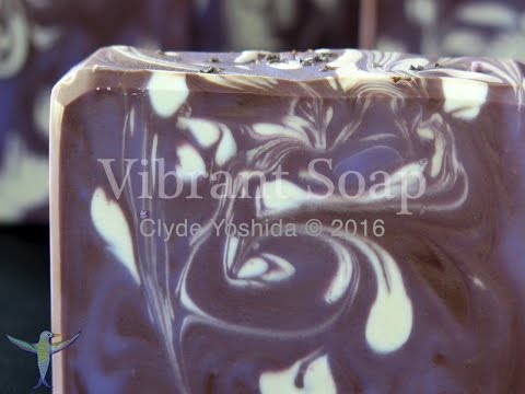 Making Smokey Purple Cold Process Soap - YouTube