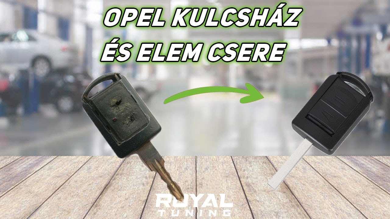 Opel kulcsház és elem csere házilag Meriva, Corsa C stb - YouTube
