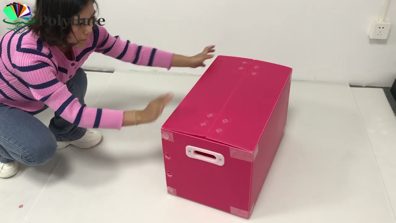 Pick Corflute Box Correx Box Coroplast Box PP Corrugated Box - YouTube