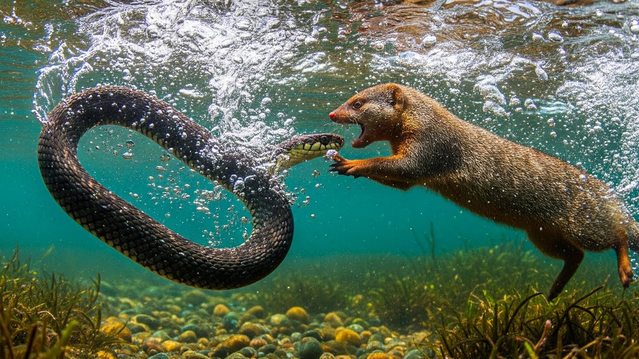 Epic Battle: Mongoose vs Snake in Wild Waters - YouTube