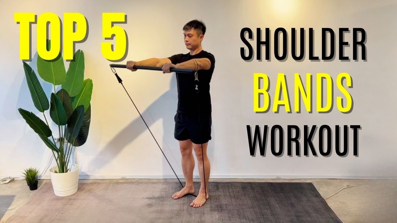 Top 5 Shoulder Workout with Resistance Bands At Home - YouTube