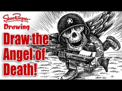 How to draw the Angel of Death! Spoken tutorial