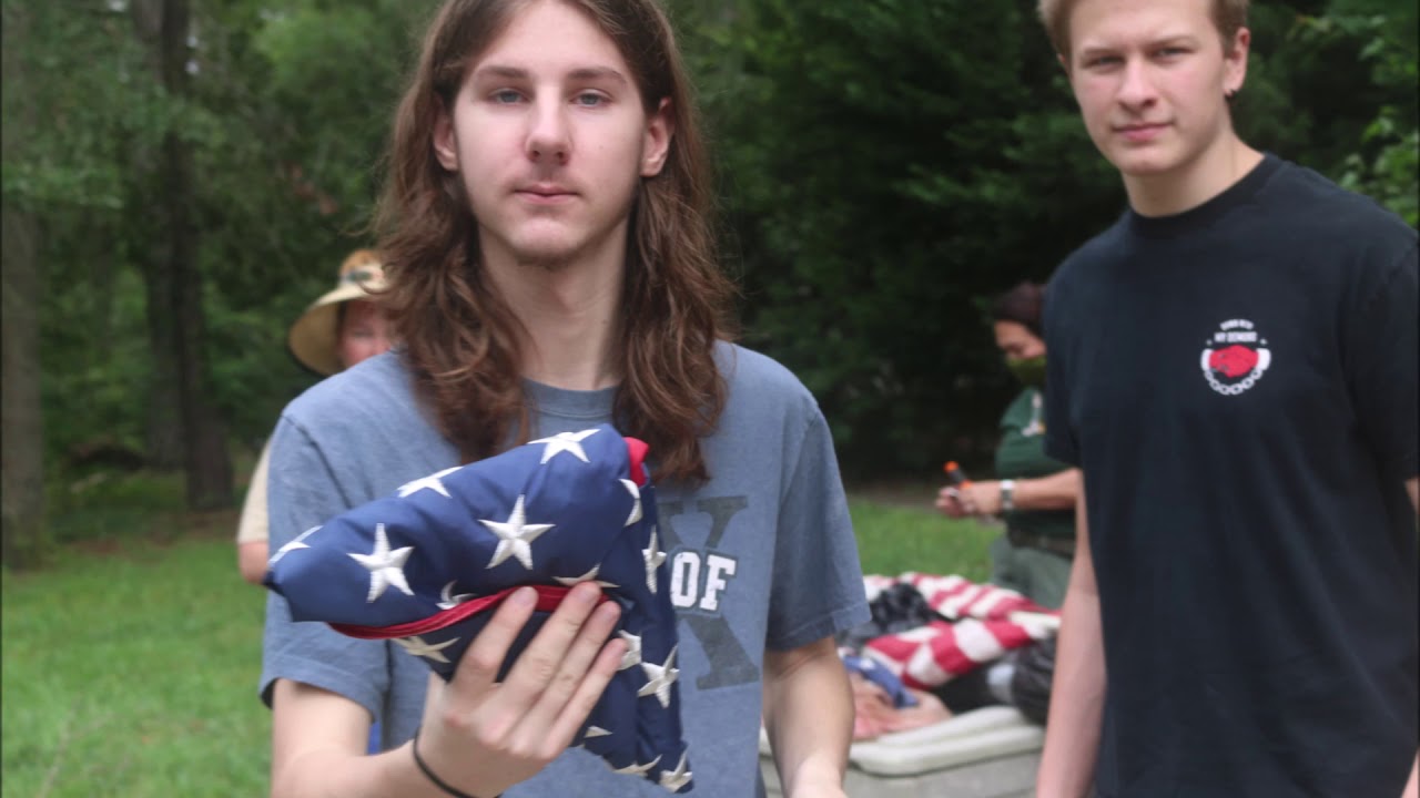 2020 Venturing Crew 32 Flag Folding with help from T40, T716 BnG, and ...