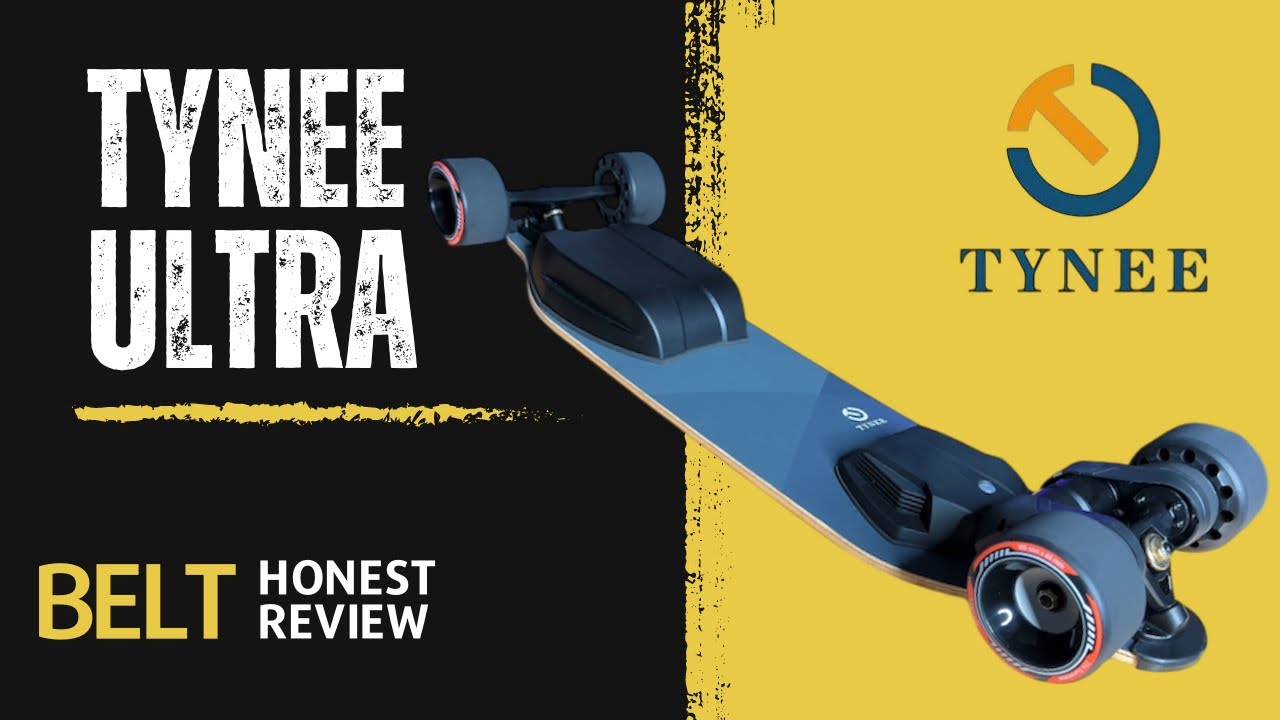 TYNEE ULTRA HONEST REVIEW belt drive electric skateboard - YouTube