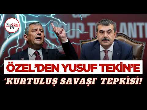 Özgür Özel’den Yusuf Tekin’e ‘Kurtuluş Savaşı’ tepkisi: “O kağnıları çeken de öküzdü… Öküz!”