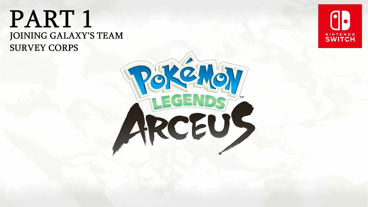 Pokemon Legends: Arceus | Part 1 - Joining Galaxy's Team Survey Corps ...