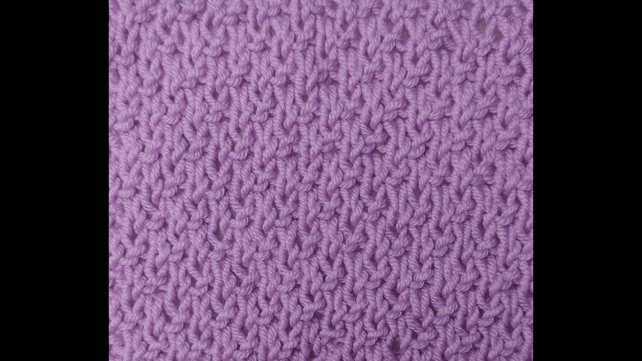 Double Rice stitch pattern - YouTube