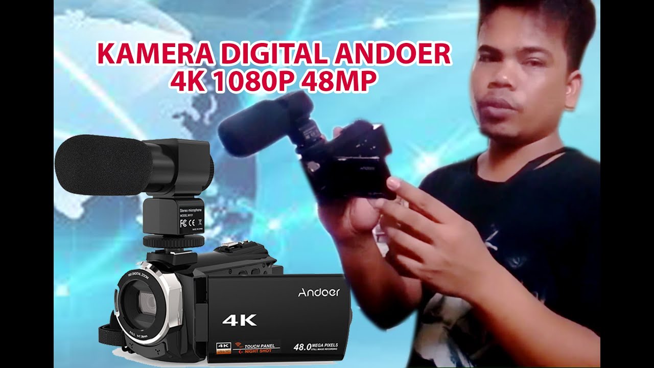 UNBOXING HANDICAME ATAU KAMERA DIGITAL ANDOER 4K 1080P 48MP - YouTube