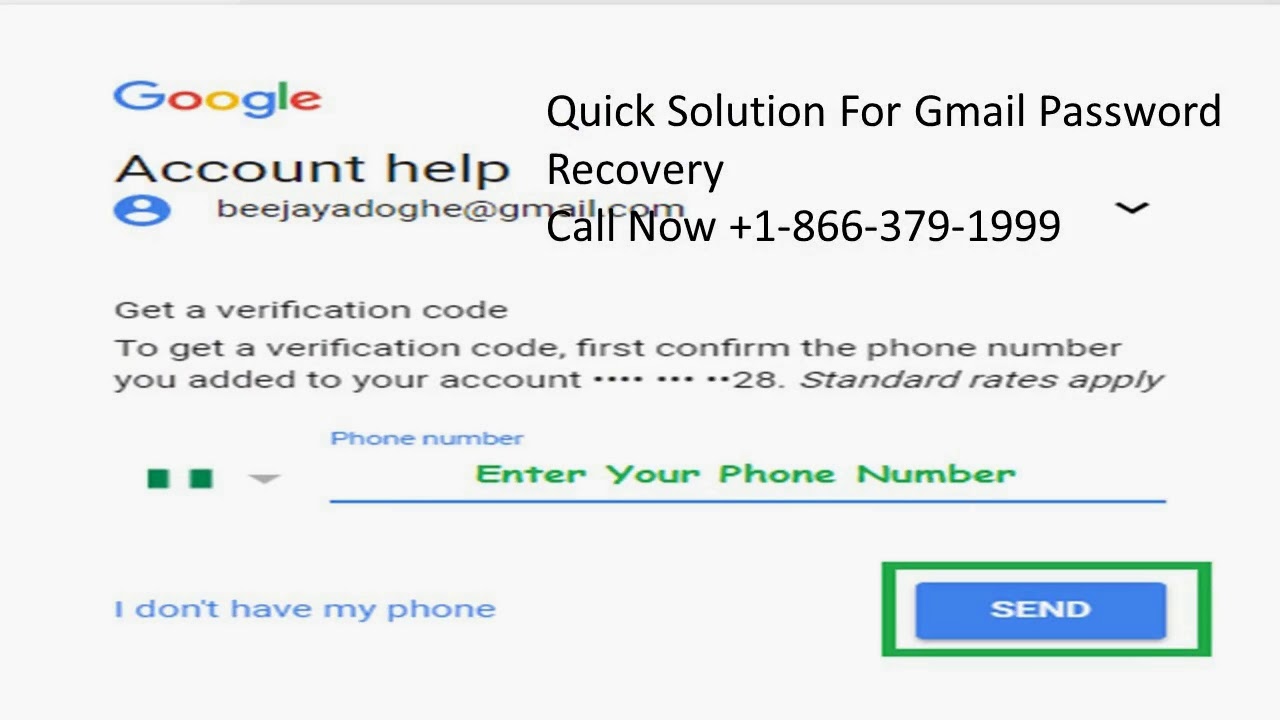 Gmail Password Recovery Via SMS - YouTube