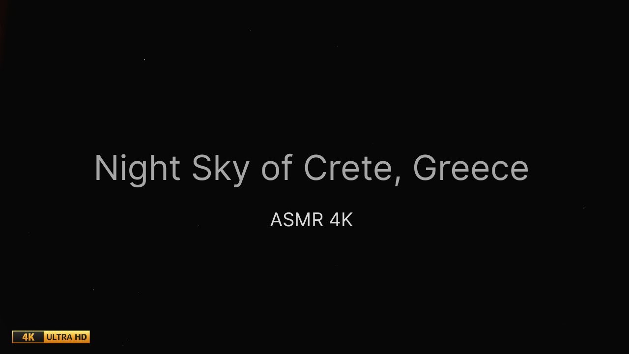 Night sky full of stars in Crete, Greece | ASMR Relaxing - YouTube