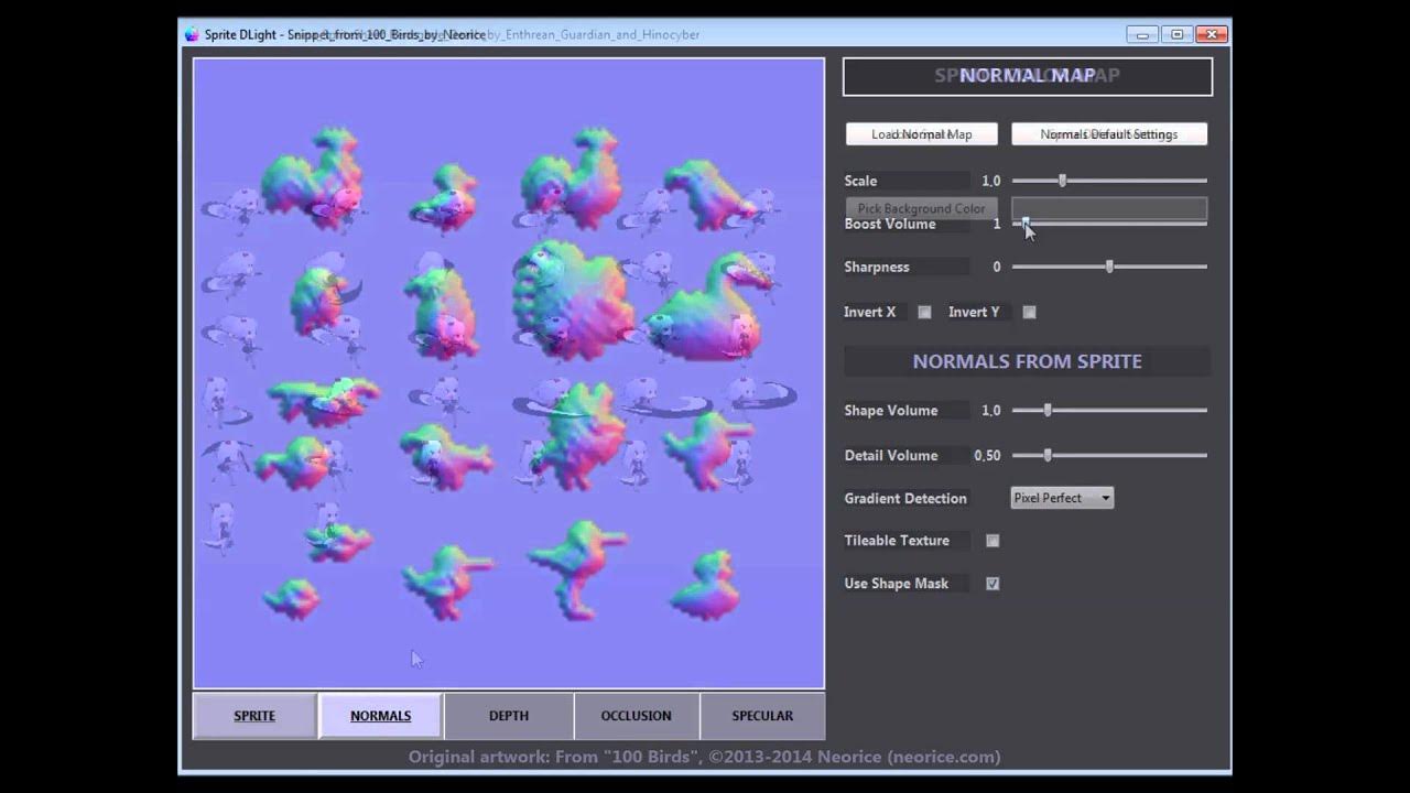 Sprite DLight Kickstarter - Instant normal maps for 2D graphics - YouTube