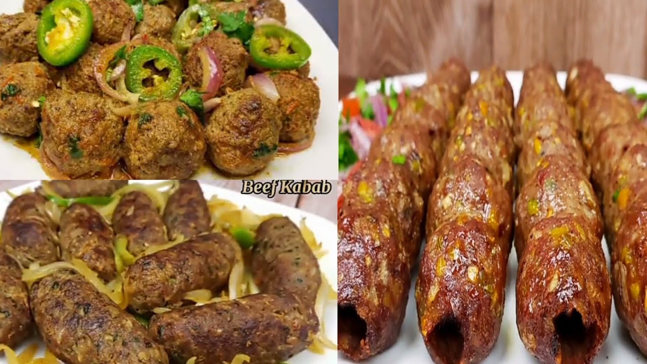 Eid Special Kebab Recipes By Samar's Kitchen l Beef Kofta, Beef Kabab ...