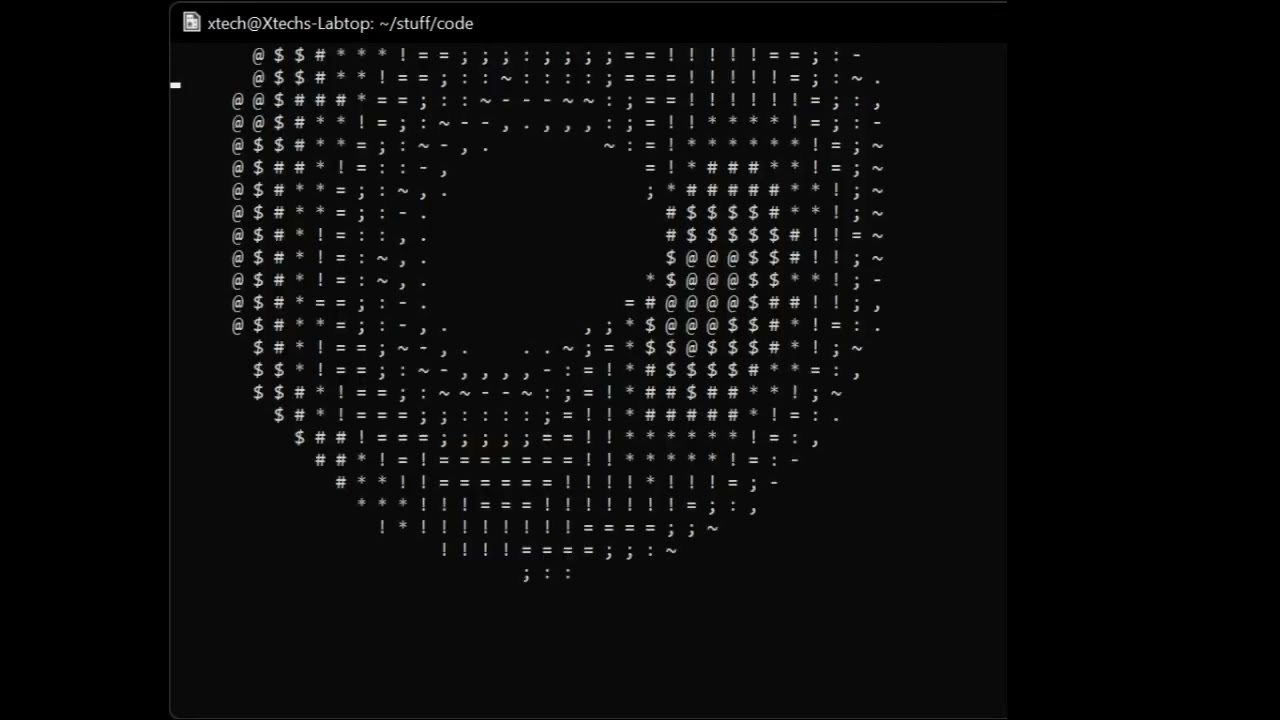 A Spinning Donut Code With Python YouTube A Spinning Donut Code With Python YouTube