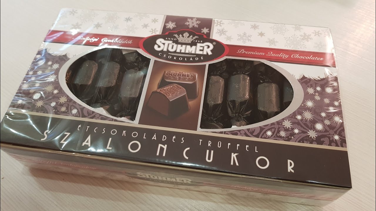Stühmer Dark Chocolate filled with chocolate cream Unboxing Product ...
