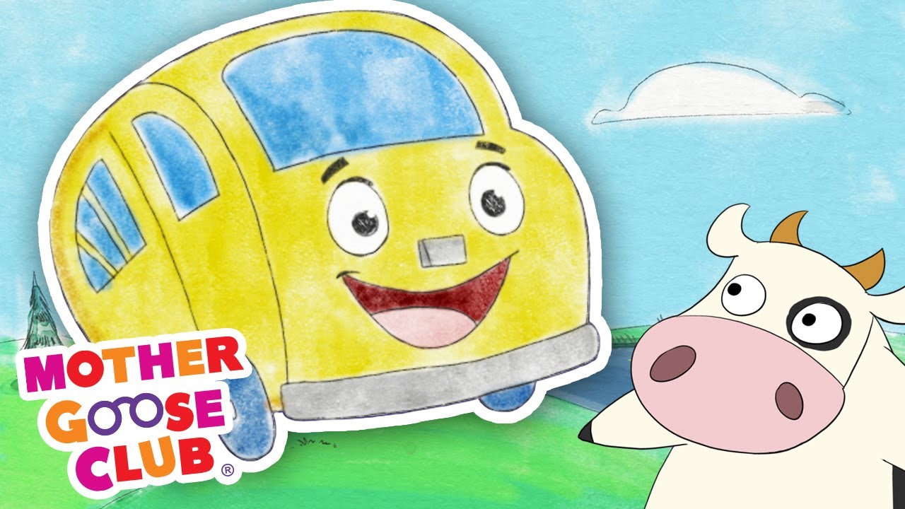 巴士兒歌 | 汽車兒歌 | 公車的輪子 | 鵝媽媽童謠 | The Wheels on the Bus | Mother Goose Club ...