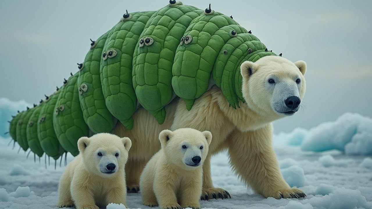 Arctic Rescue: Mutated Polar Bear Mother and Cubs Saved! - YouTube