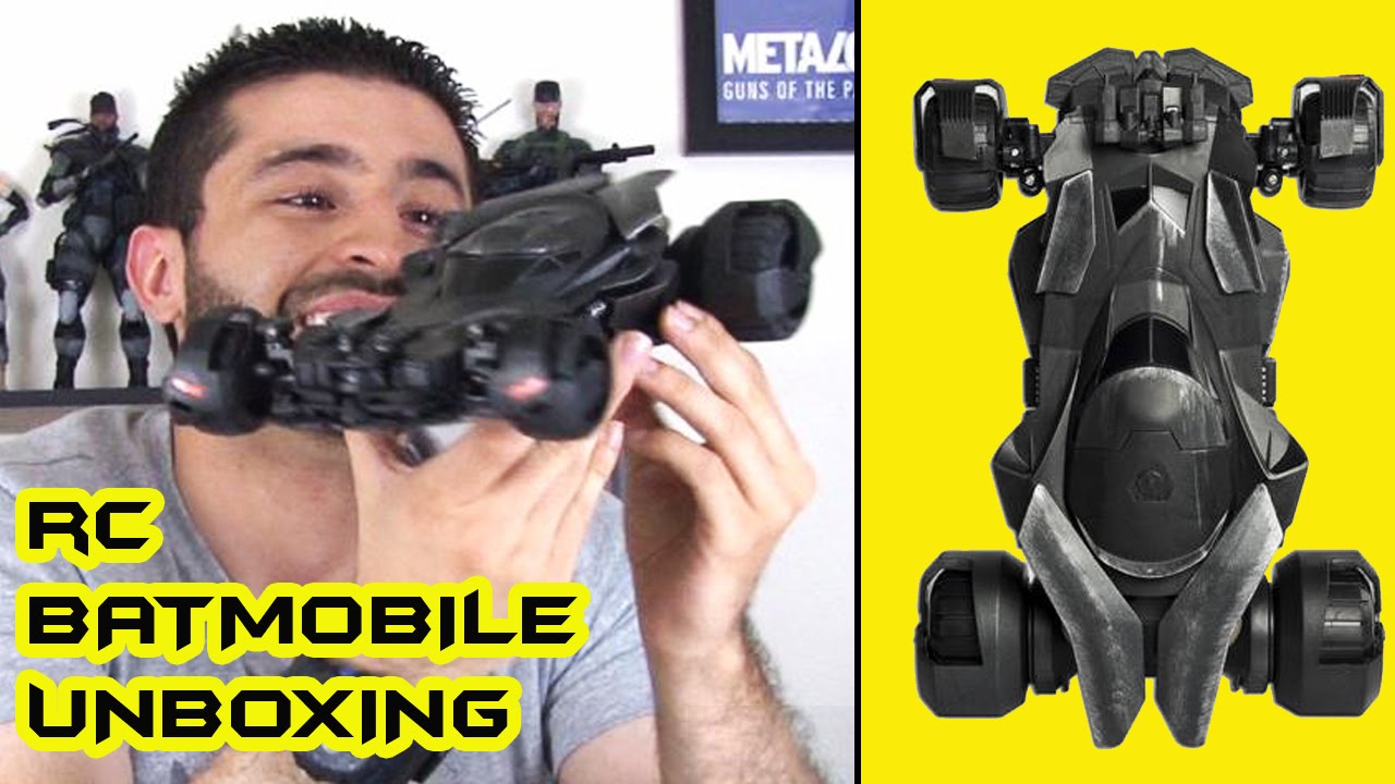 Batman vs. Superman Remote Controlled Batmobile Airhogs RC Unboxing ...