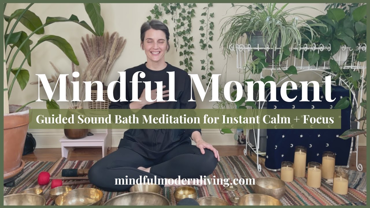 Mindful Moment | Sound Bath Meditation | Joy Within - YouTube