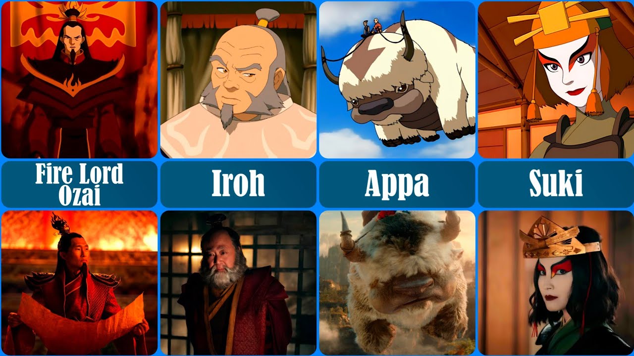 Avatar Netflix live action VS Avatar Nickelodeon Comparison - YouTube