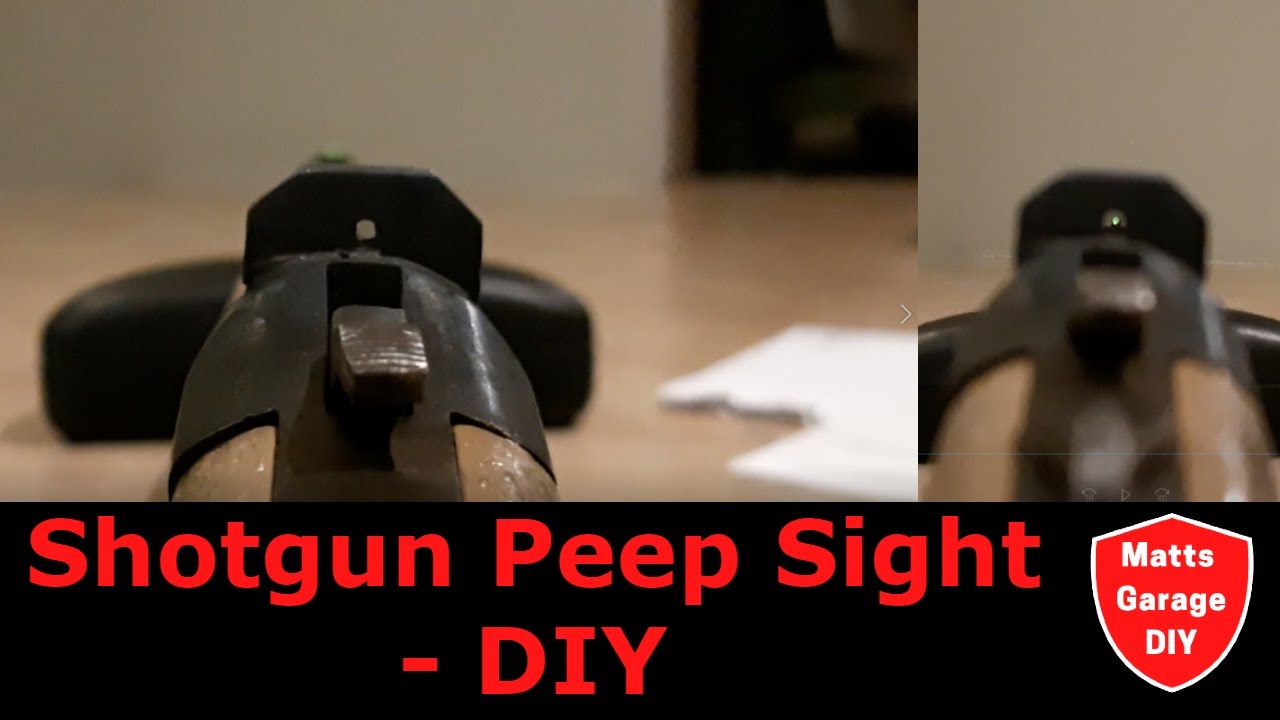 Shotgun Peep Sight - DIY - YouTube