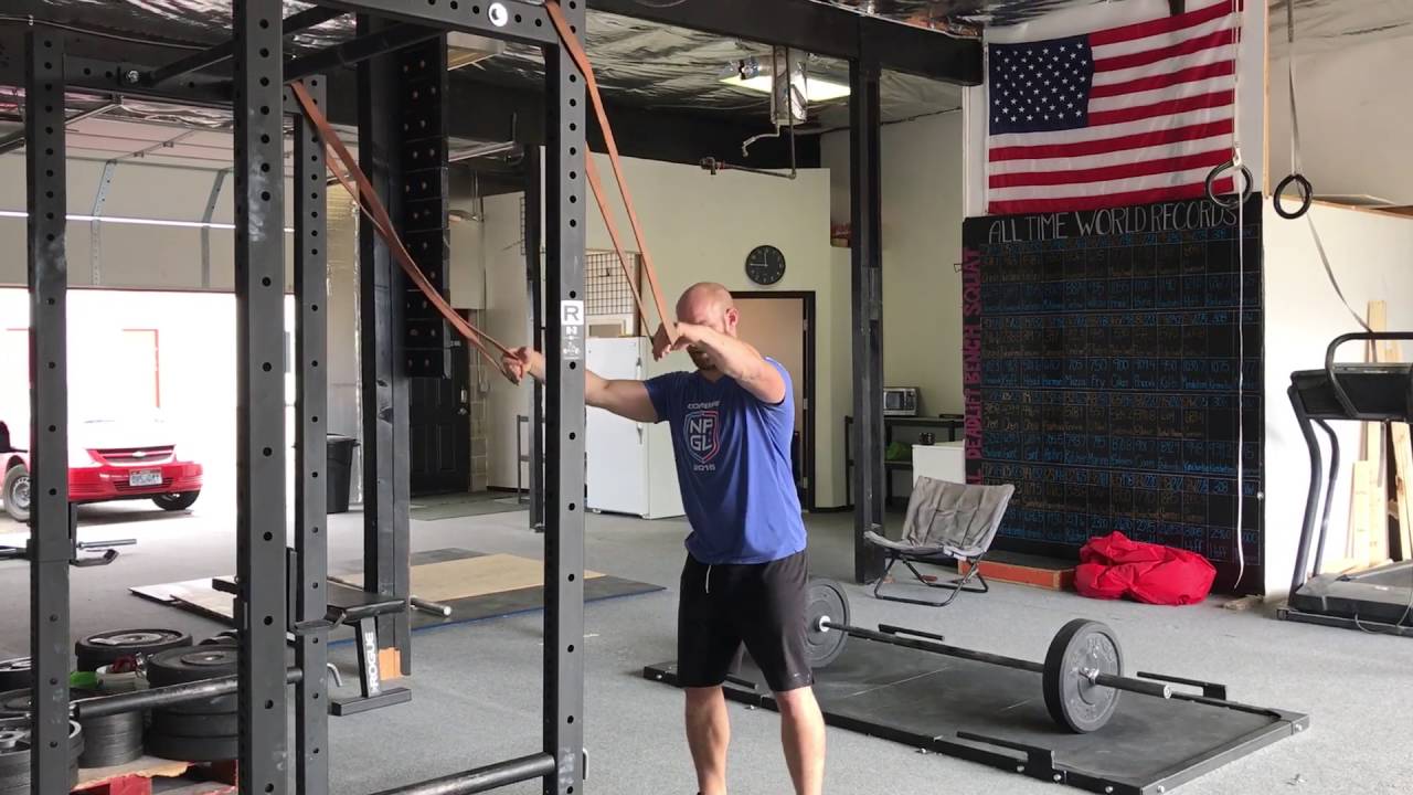 Banded hi-low row - YouTube