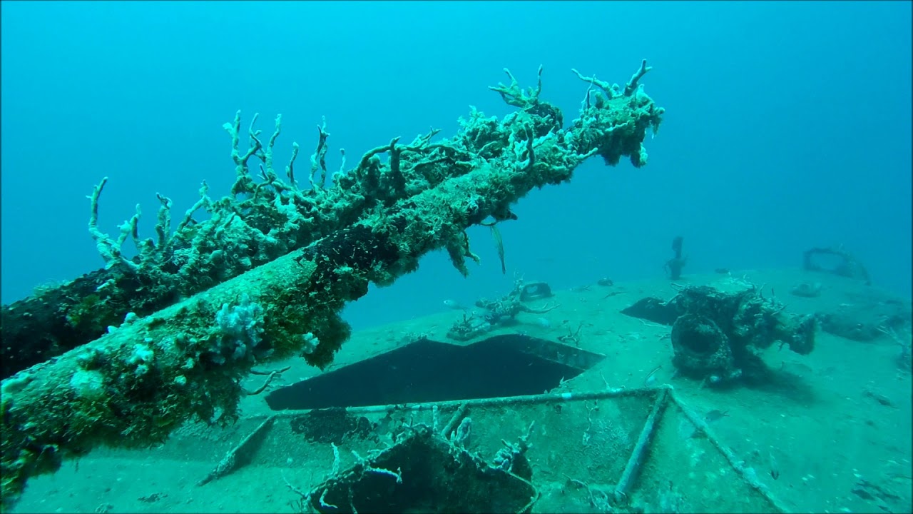 Scuba Diving Barbados Carlisle Bay Trident wreck - YouTube