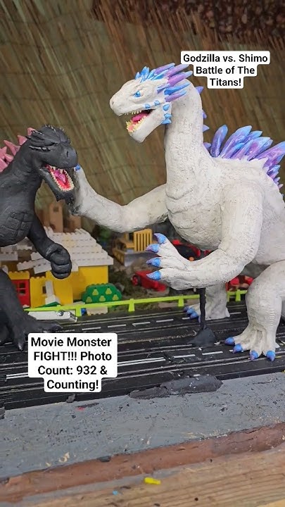 Godzilla x Kong Stop Motion Godzilla vs Shimo - Giant Movie Monster Fight - YouTube
