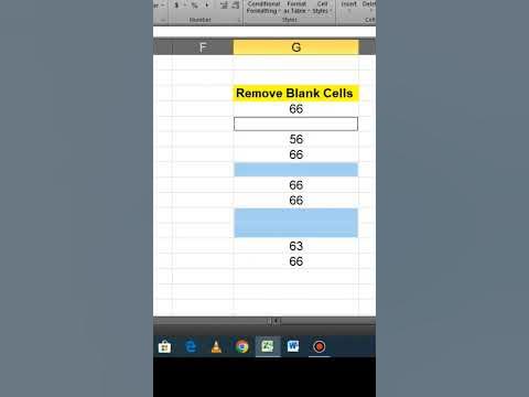 Excel tricks| Remove all empty row #shorts #excelshorts - YouTube